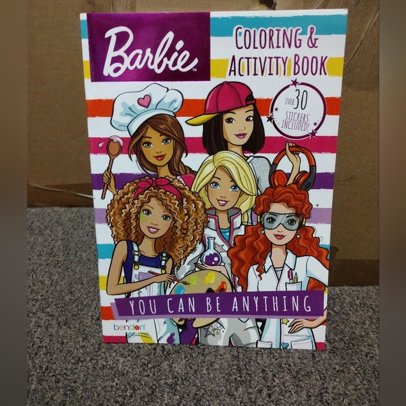 Barbie | Toys | Barbie Coloring Activity Book With Stickers | Poshmark